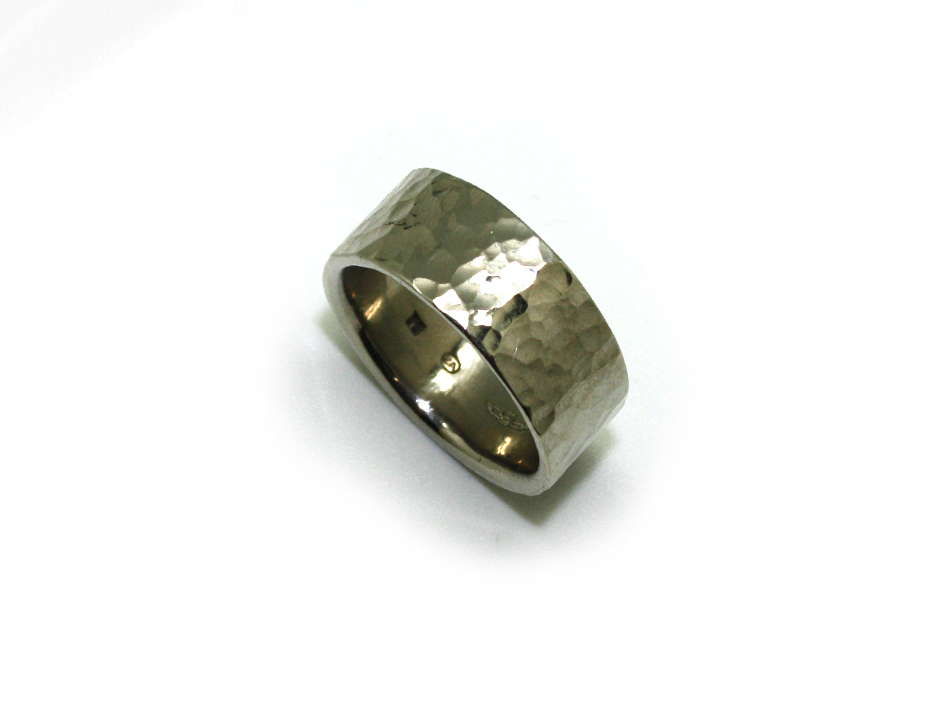 Hammer Paladium Mens Engagement Ring - MariusNel